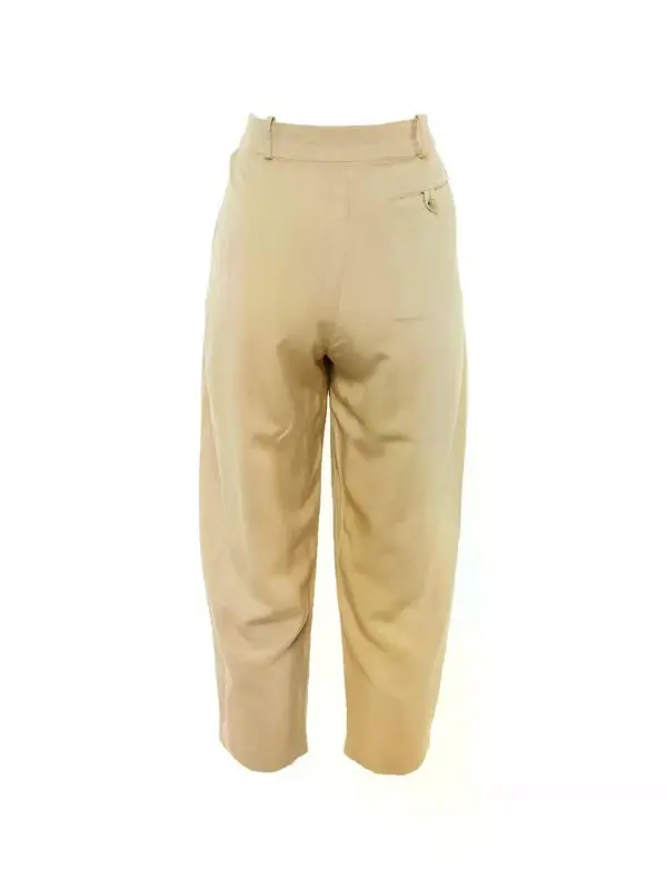 Stella McCartney Crepe Pleated Cropped Trousers