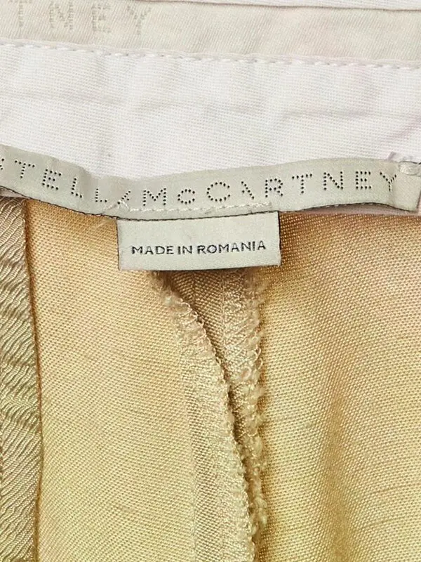 Stella McCartney Crepe Pleated Cropped Trousers