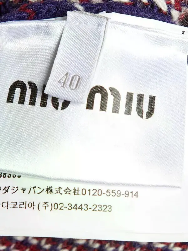 Miu Miu Virgin Wool Sleeveless Sweater