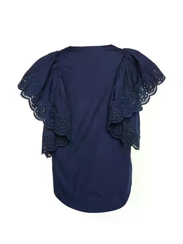 See By Chloé V-neck Blouse With Flared Sleeves