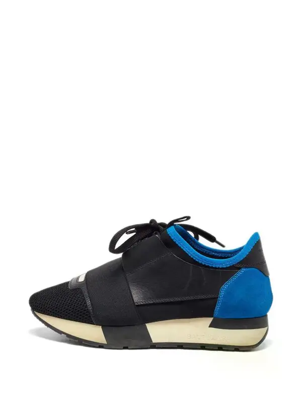 Balenciaga Race Runner Mesh Sneakers - Black