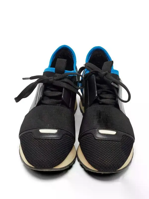 Balenciaga Race Runner Mesh Sneakers - Black