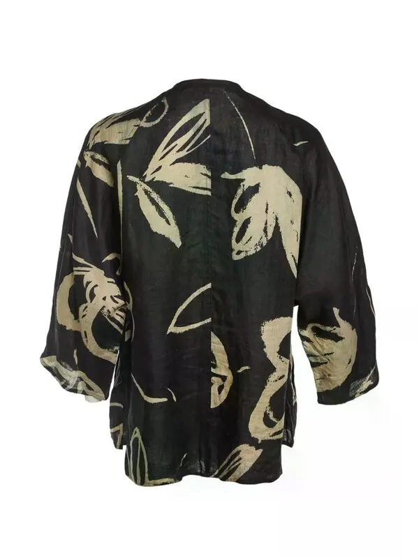 Max Mara Linen Floral Print Jacket