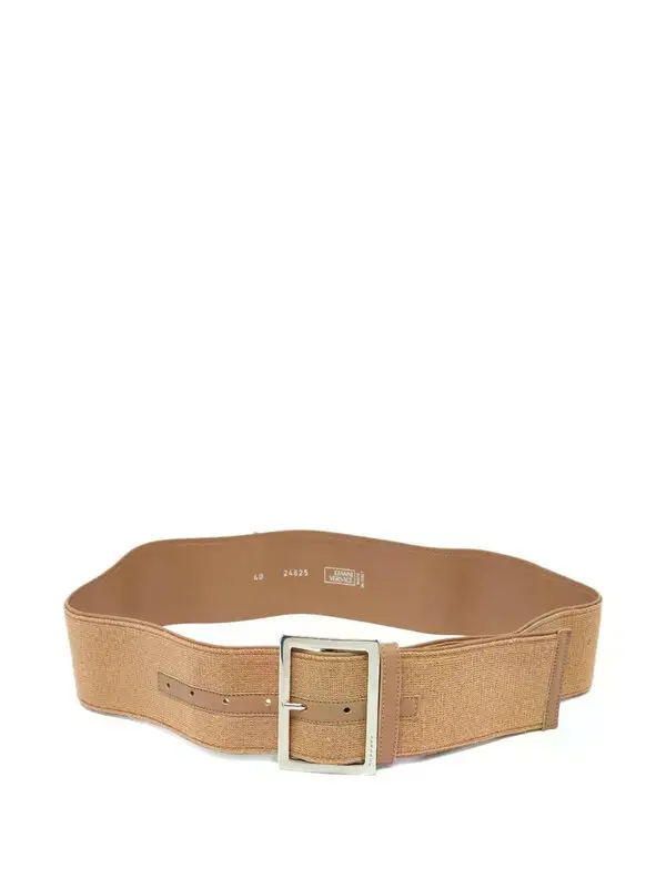 Versace Buckle Belt - Neutrals