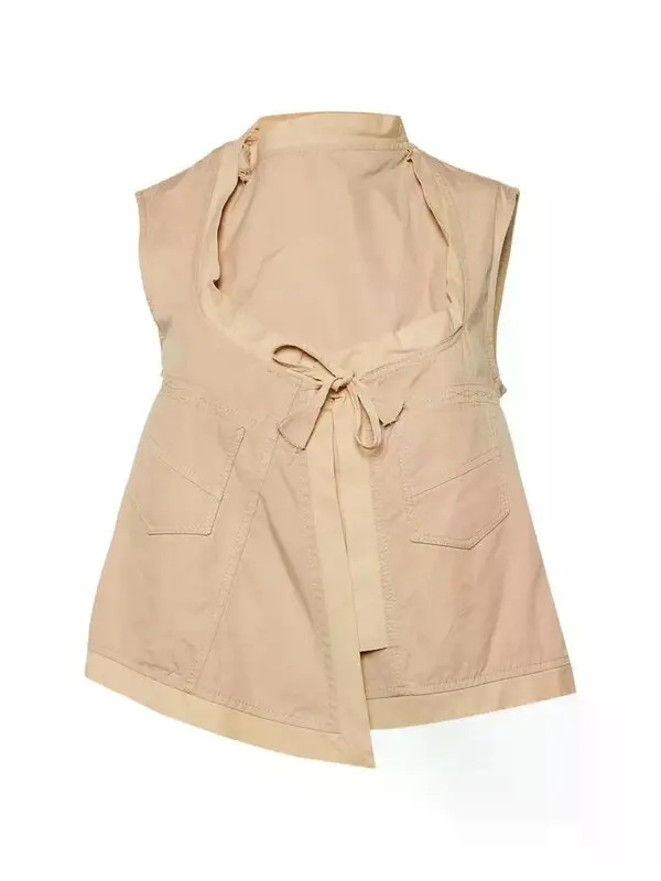 Gucci Sleeveless Wrap Top