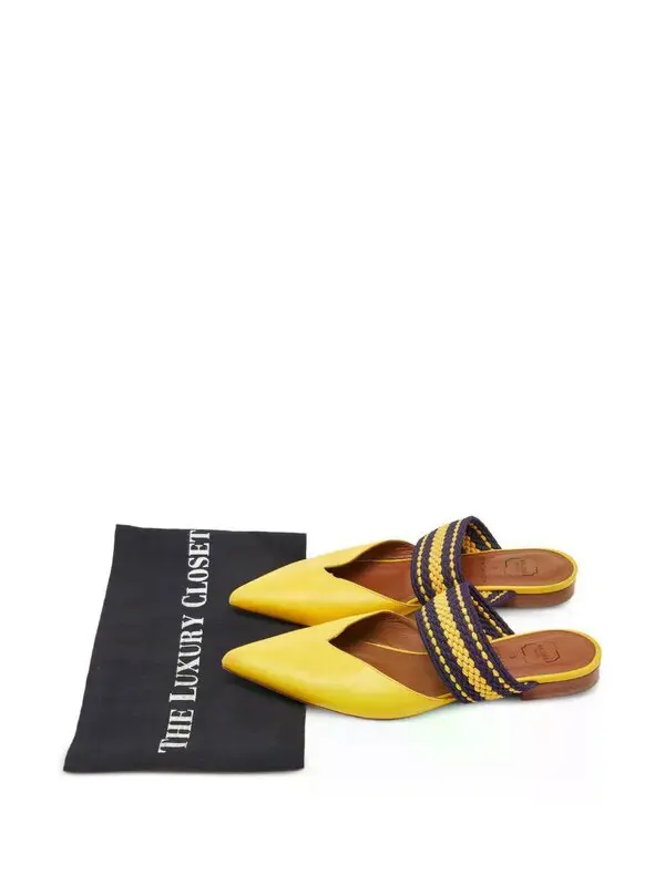 MALONE SOULIERS Maisie Woven-strap Mules