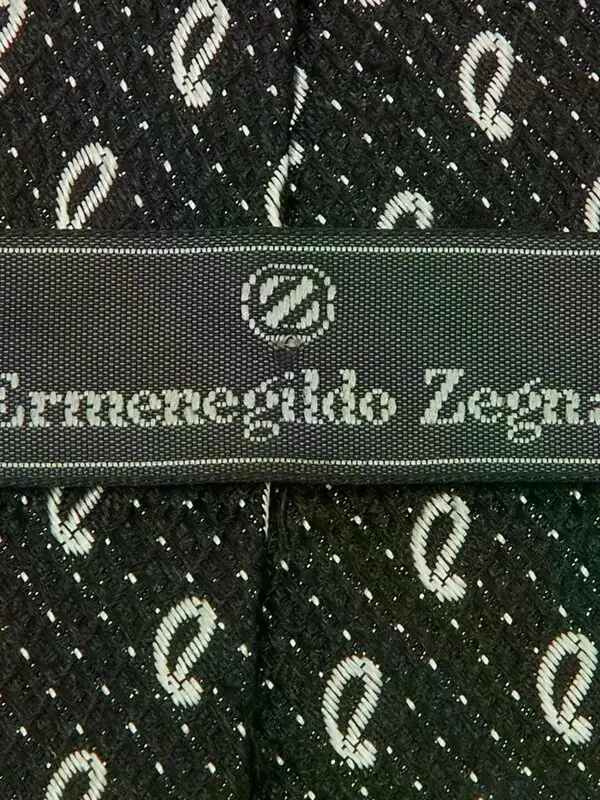 Ermenegildo Zegna Paisley Tie - Black