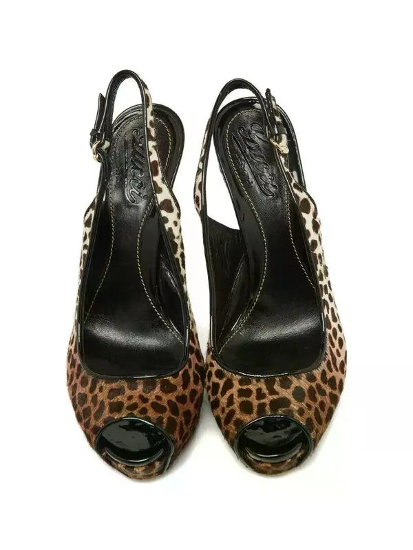 Gucci Sofia Leopard-print Stiletto Sandals