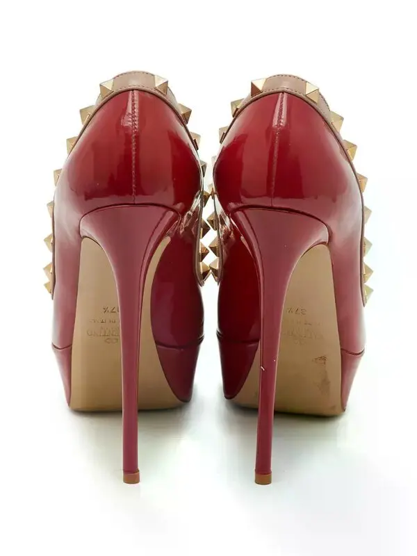 Valentino Garavani Rockstud Peep Toe Platform Pumps