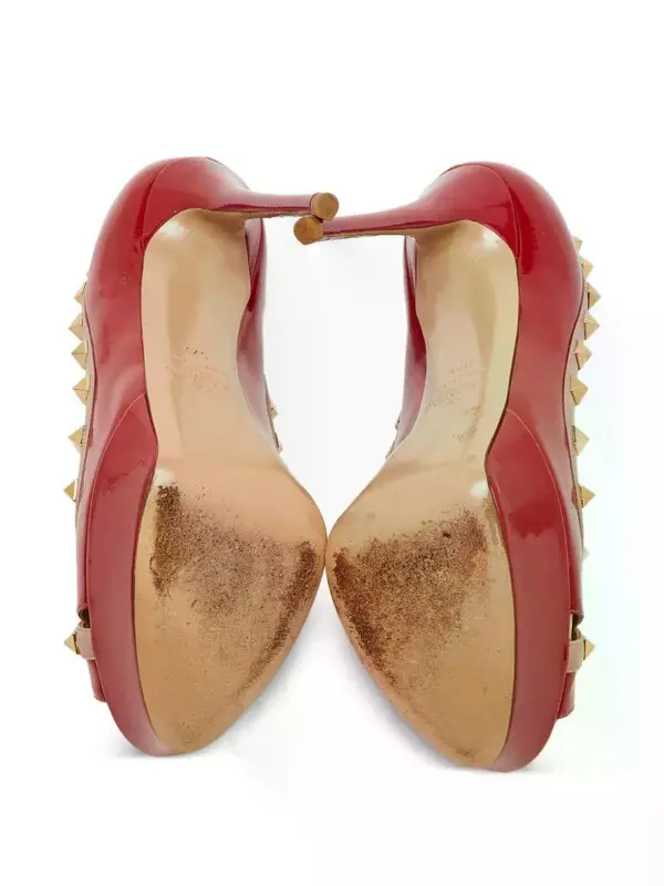 Valentino Garavani Rockstud Peep Toe Platform Pumps