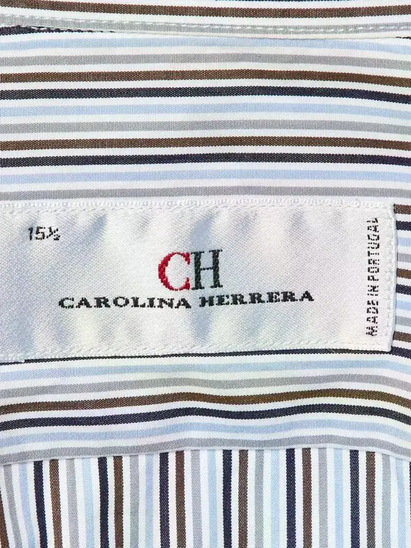 Carolina Herrera Logo-embroidered Striped Shirt