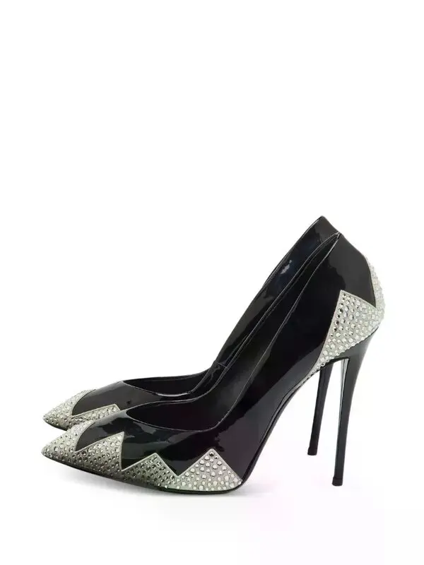 GIUSEPPE ZANOTTI Crystal-embellished Pointed-toe Pumps