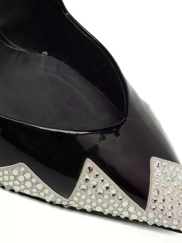 GIUSEPPE ZANOTTI Crystal-embellished Pointed-toe Pumps
