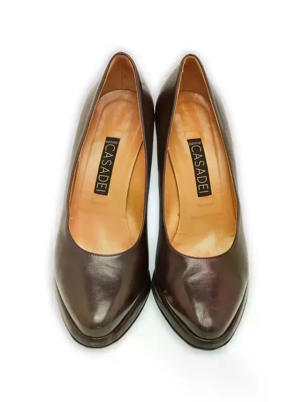 Casadei Platform Leather Pumps