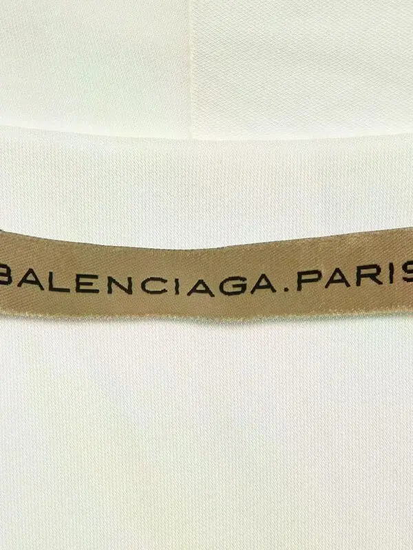 Balenciaga Off-white Jersey Wrap Top