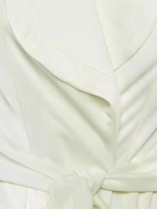 Balenciaga Off-white Jersey Wrap Top
