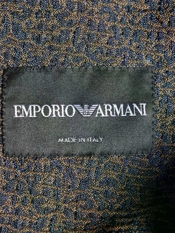 Emporio Armani Patterned Single-breasted Jacket
