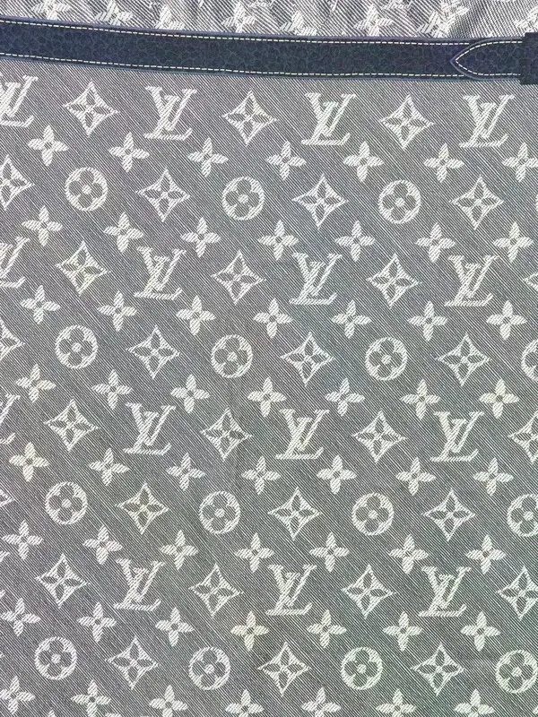 LOUIS VUITTON Monogram Silk Scarf - Blue