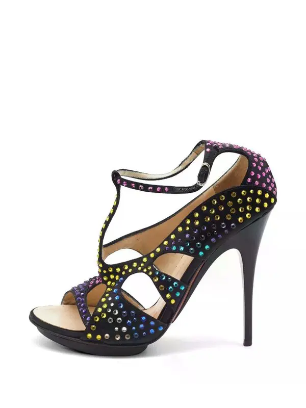 GIUSEPPE ZANOTTI Crystal Embellished Strappy Sandals