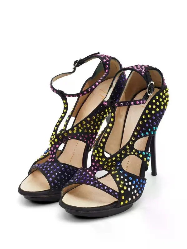 GIUSEPPE ZANOTTI Crystal Embellished Strappy Sandals