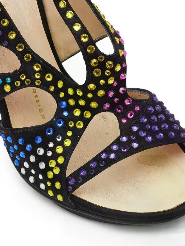 GIUSEPPE ZANOTTI Crystal Embellished Strappy Sandals
