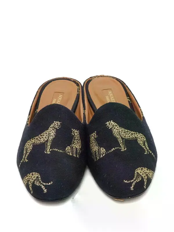 AQUAZZURA Patterned Mules