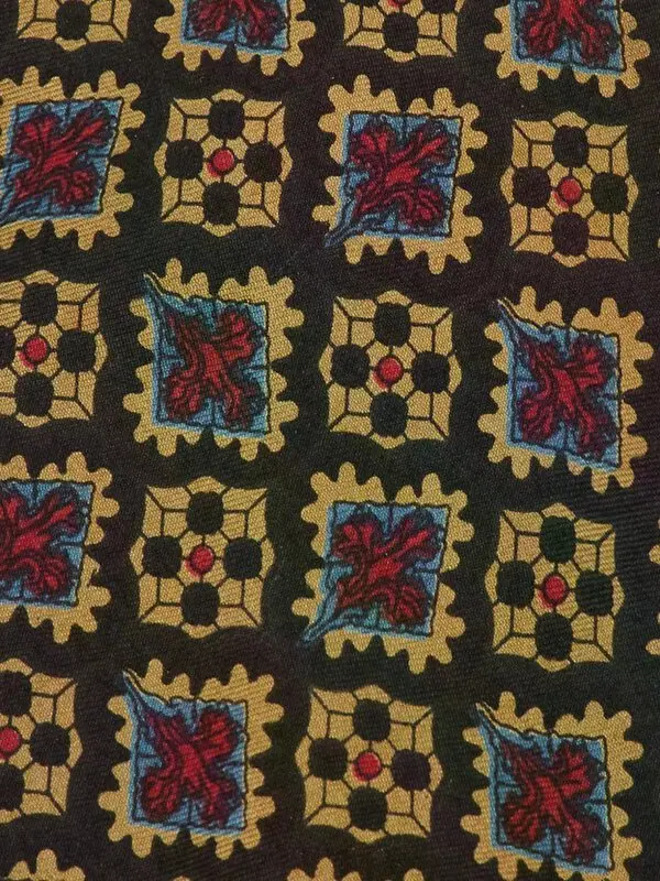 Fendi Geometric Floral-print Tie