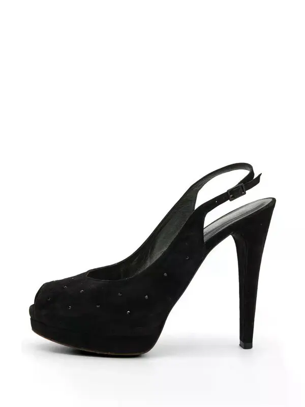 STUART WEITZMAN Crystal-embellished Platform Sandals
