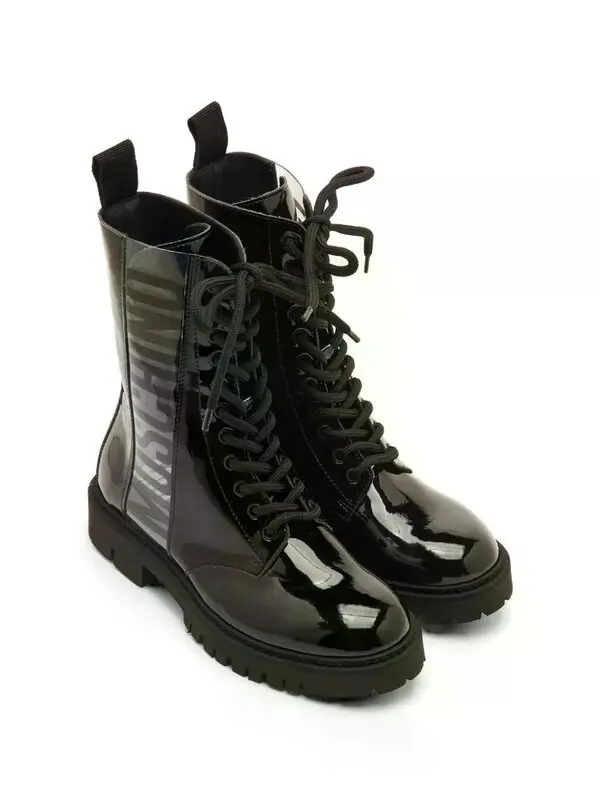 Moschino Insert Lace-up Boots