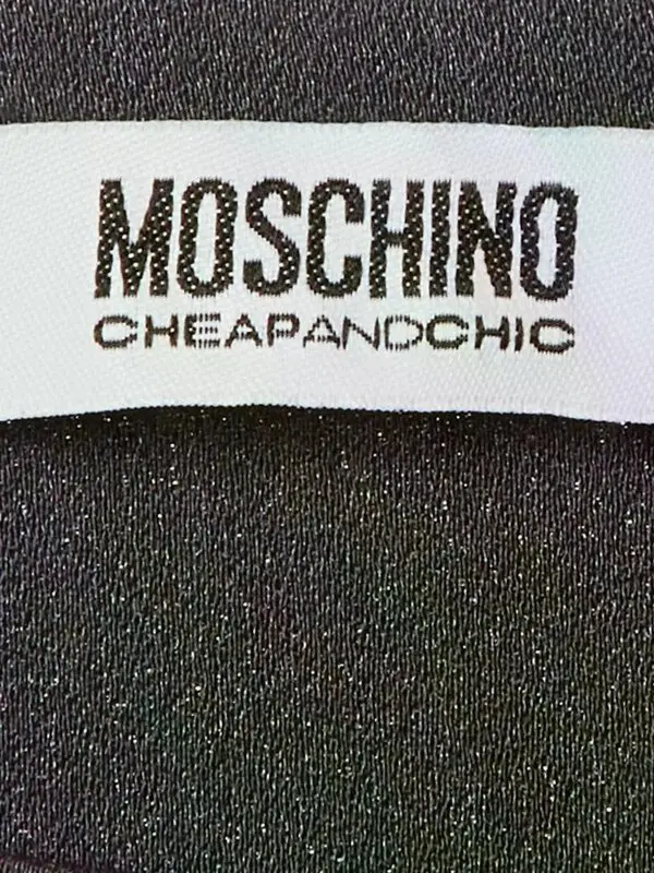 Moschino Crepe Mini Dress With Flower Brooch Detail