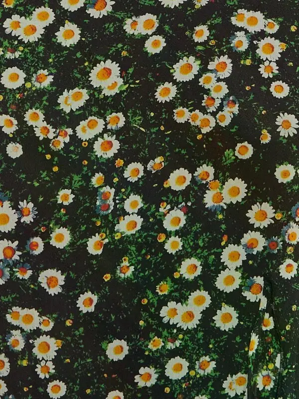 Moschino Floral Print Long Sleeve Dress