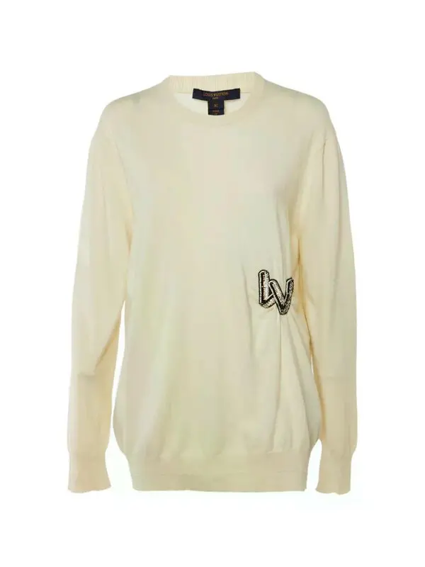 LOUIS VUITTON Embellished Logo Sweater