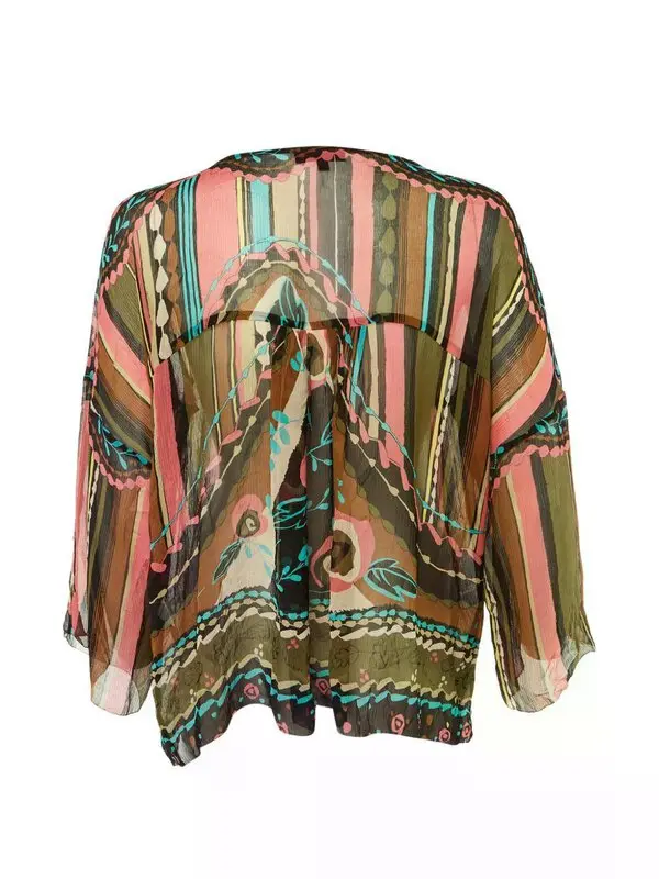 Kenzo Printed V-neck Blouse
