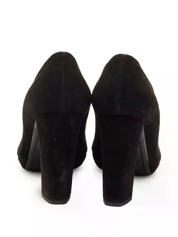 Prada Fringe Block-heel Pumps
