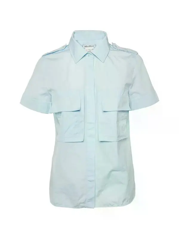 Max Mara Epaulette Short Sleeve Shirt