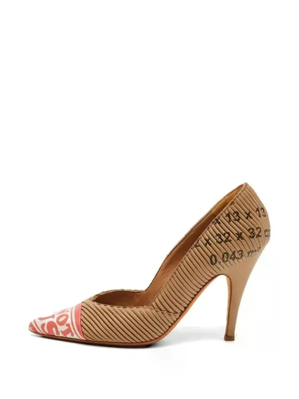 Moschino Pleated Pointed-toe Pumps