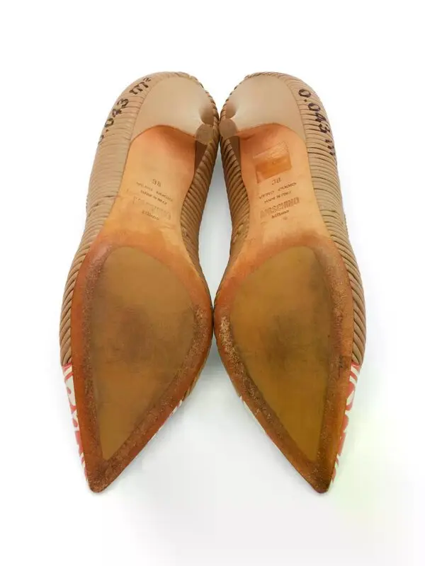 Moschino Pleated Pointed-toe Pumps