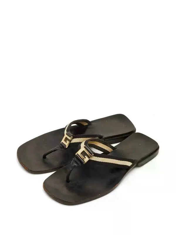 Gucci Web Tape Logo Sandals