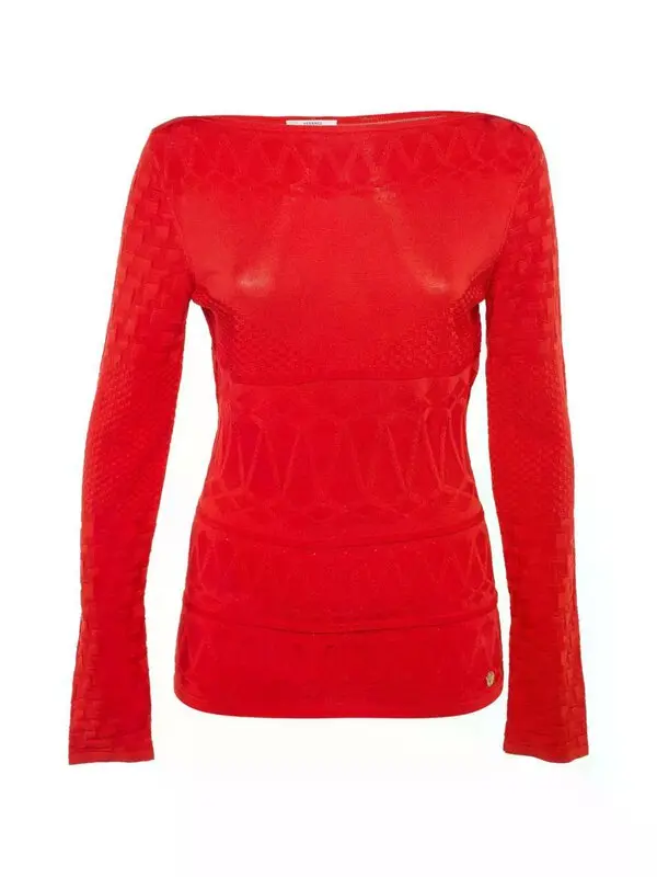 Versace Geometric Pattern Knit Jumper