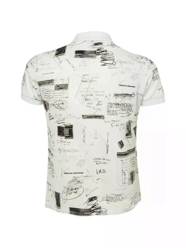 Dior Scrapbook-print Cotton Polo Shirt