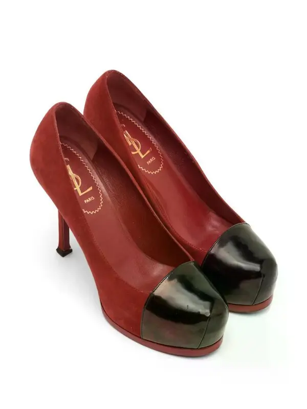 Saint Laurent Tribtoo Platform Pumps - Red
