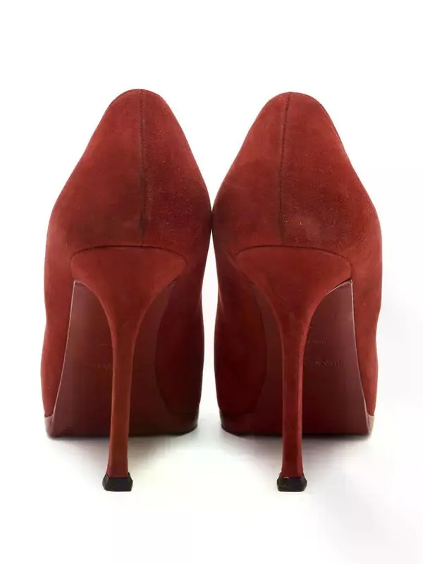 Saint Laurent Tribtoo Platform Pumps - Red