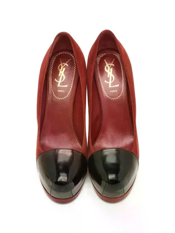Saint Laurent Tribtoo Platform Pumps - Red