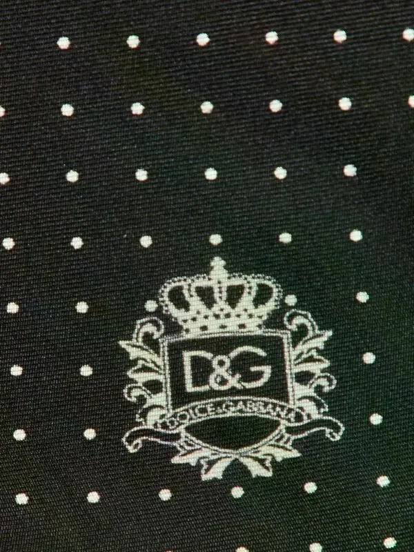 Dolce & Gabbana Polka-dot Silk Pocket Square