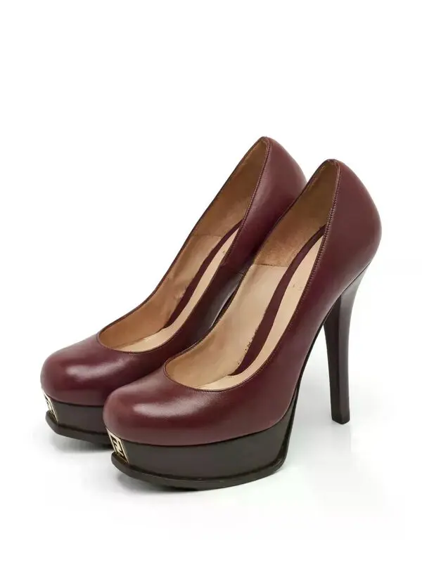 Fendi Platform Pumps - Red