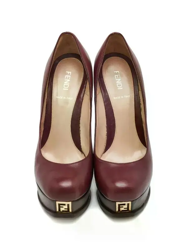 Fendi Platform Pumps - Red