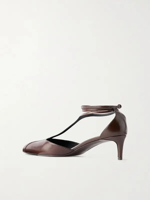 Khaite Mia Leather Pumps - Brown