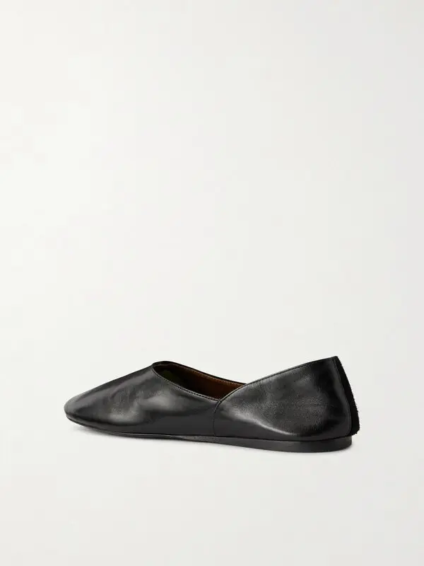 Khaite Jane Suede Flats - Black