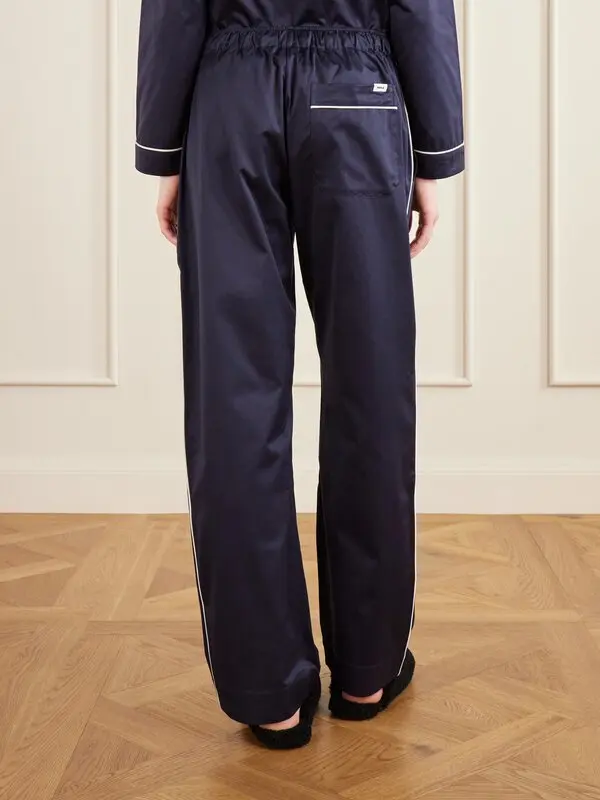 TEKLA Sateen Organic Cotton Pajama Pants