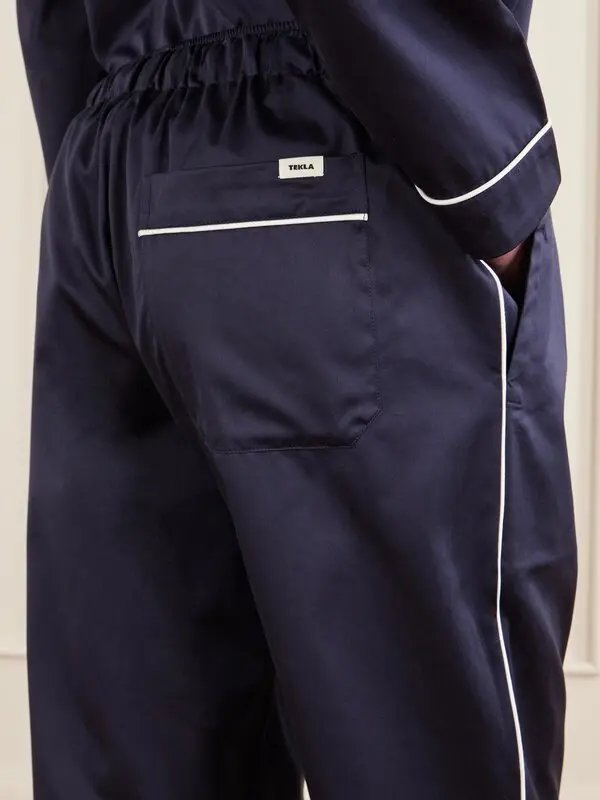 TEKLA Sateen Organic Cotton Pajama Pants